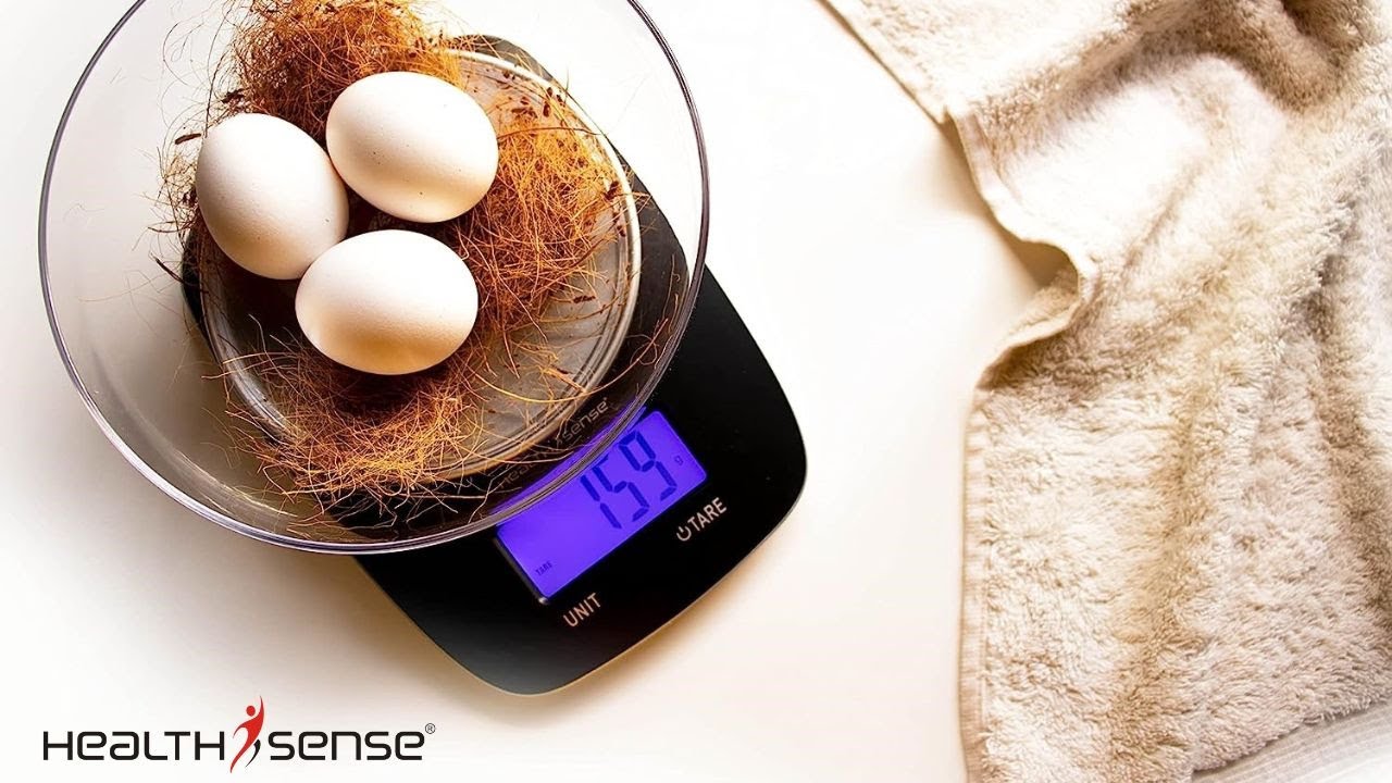 HealthSense Chef-Mate KS 33 | Digital Kitchen Weighing Scale - YouTube