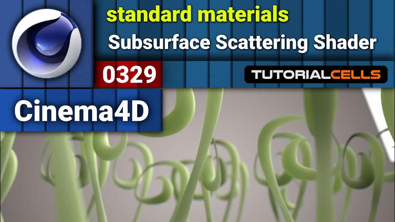 0329. Subsurface Scattering ( sss ) Shader in cinema 4d - YouTube