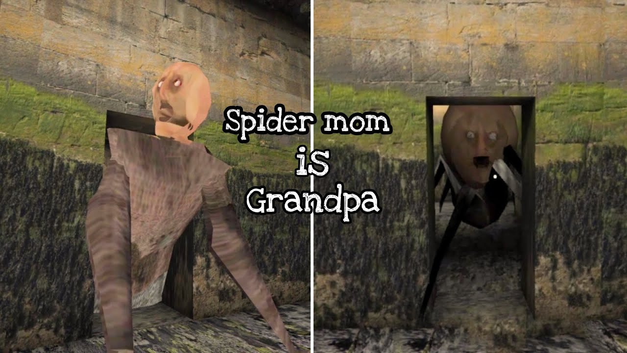 Granny is grandpa & Spider angelina is grandpa in granny update v1.8 ...