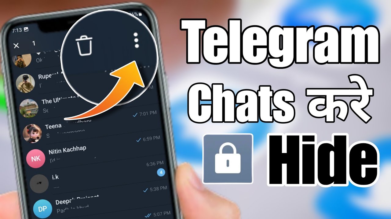 How to hide or unhide telegram messages || archive and unarchive chat ...