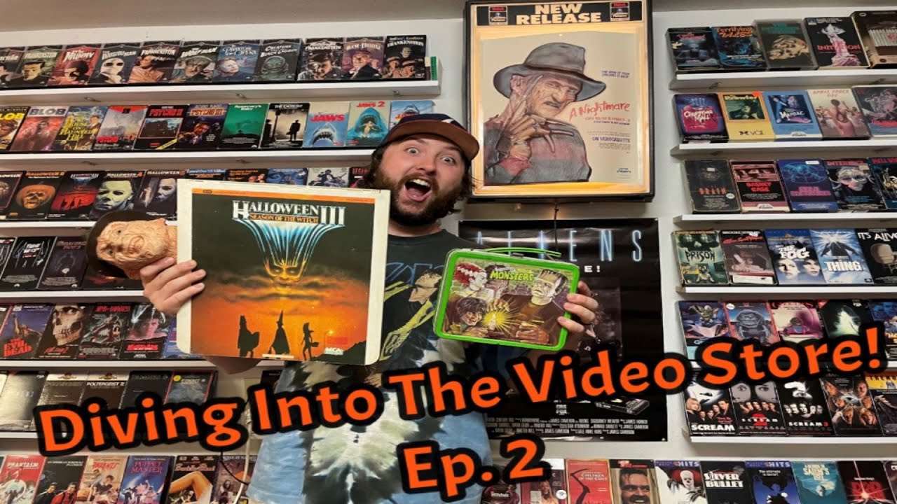 Diving Into The Video Store! Ep. 2 HORROR EDITION!! (Displays ...