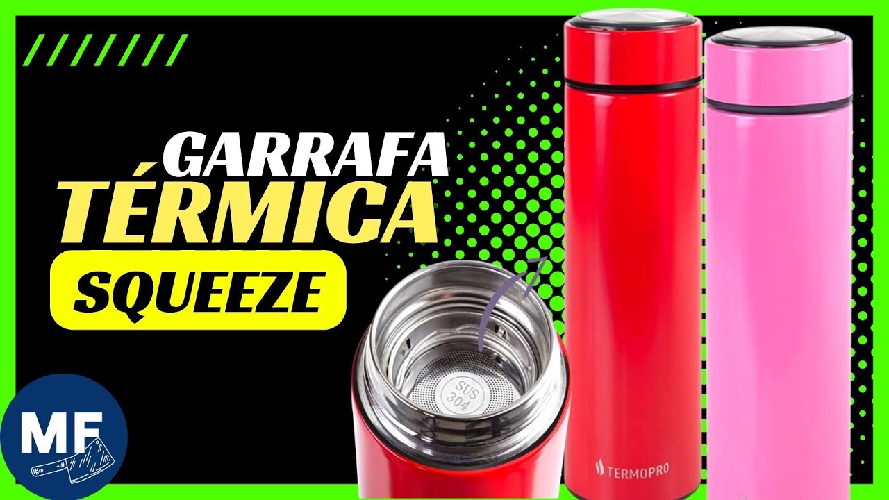 Squeeze Térmico Termopro, Garrafa Térmica Squeeze Termopro - YouTube