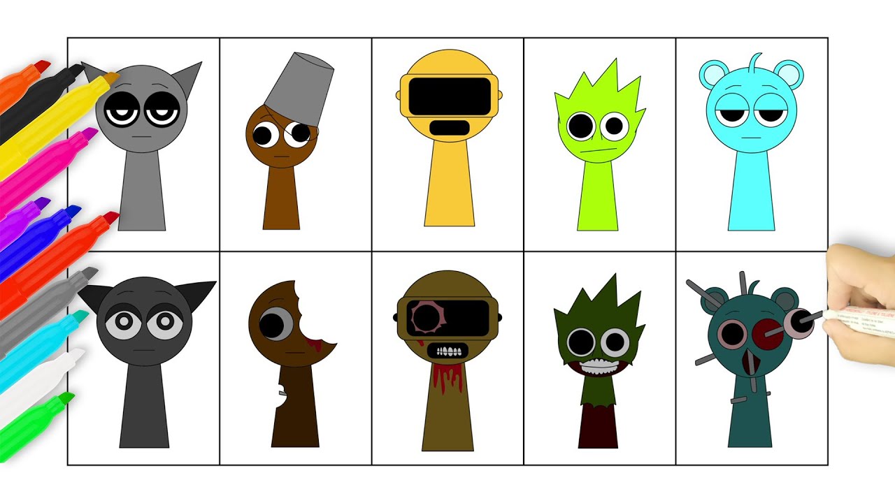 How to Draw Incredibox Sprunki Effects - YouTube