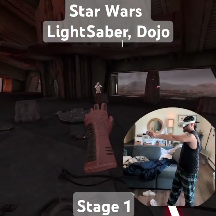 Star Wars LightSaber, Dojo Stage1 #starwars #gaming #vr #videogame # ...