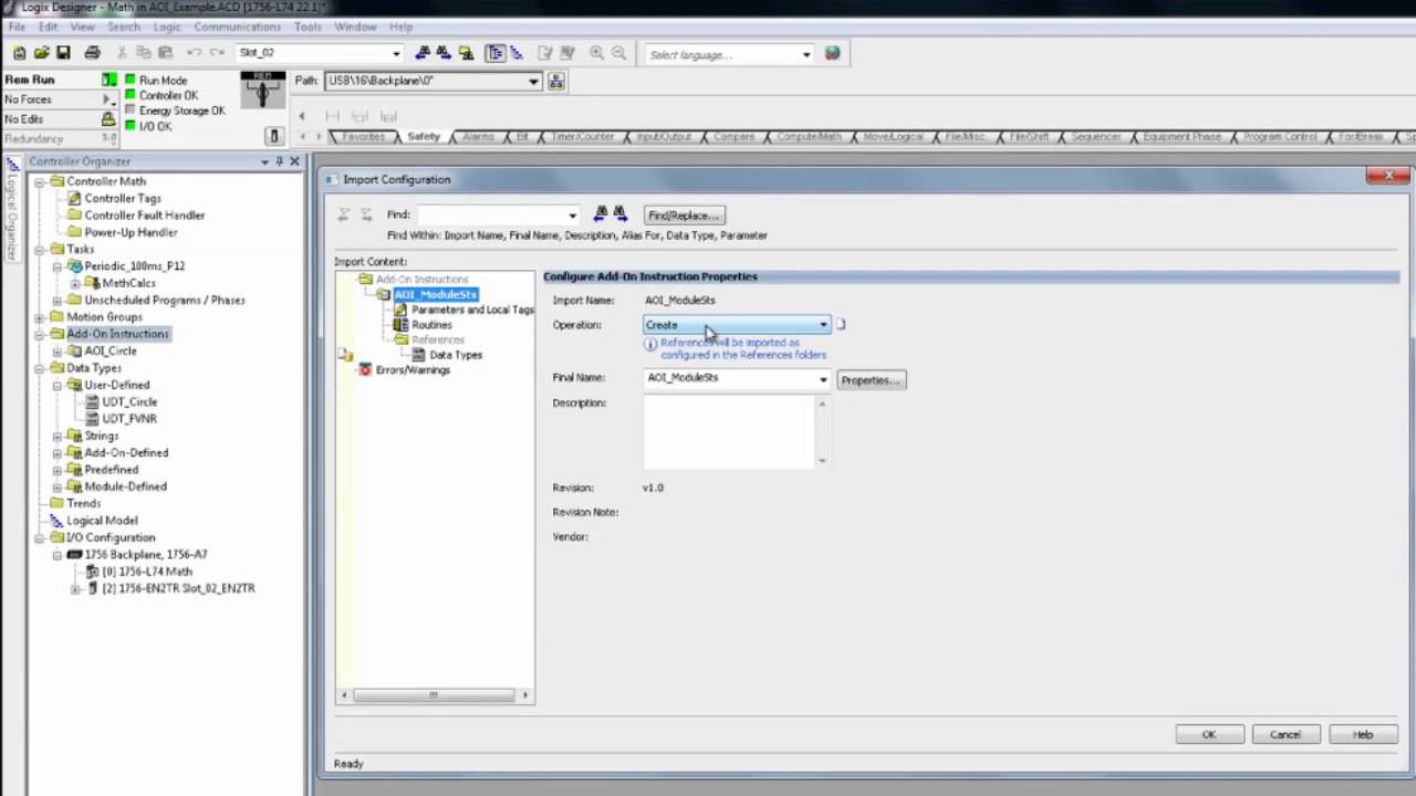 Logix Designer Library Adding Objects Online2 - YouTube