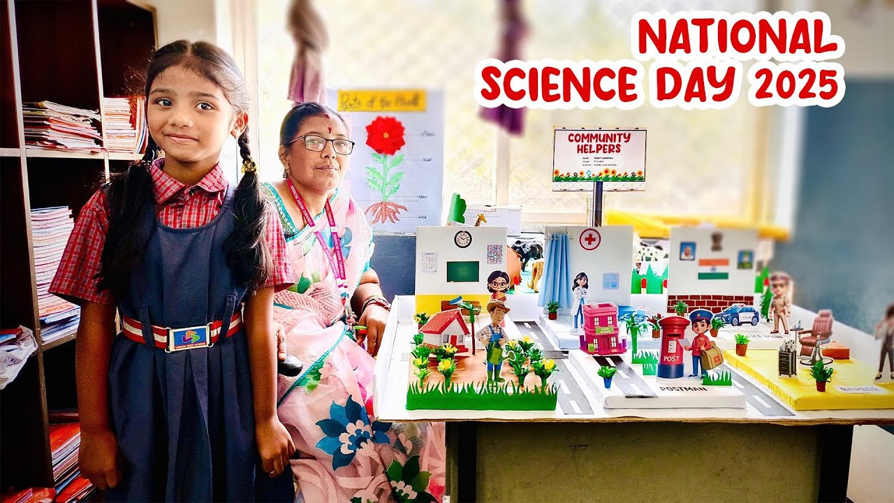 National science day special project work #communityhelpers # ...