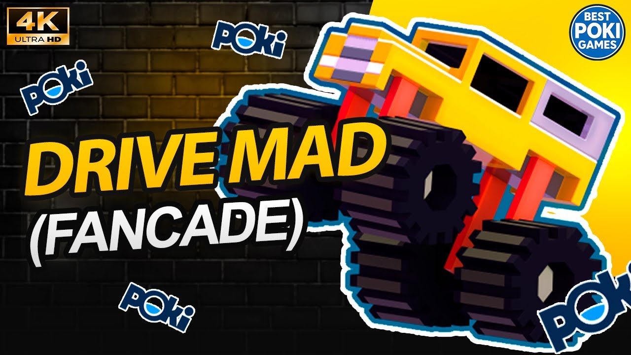 Poki Game — Drive Mad | Insane Car Stunts & Finish-Line Tricks - YouTube