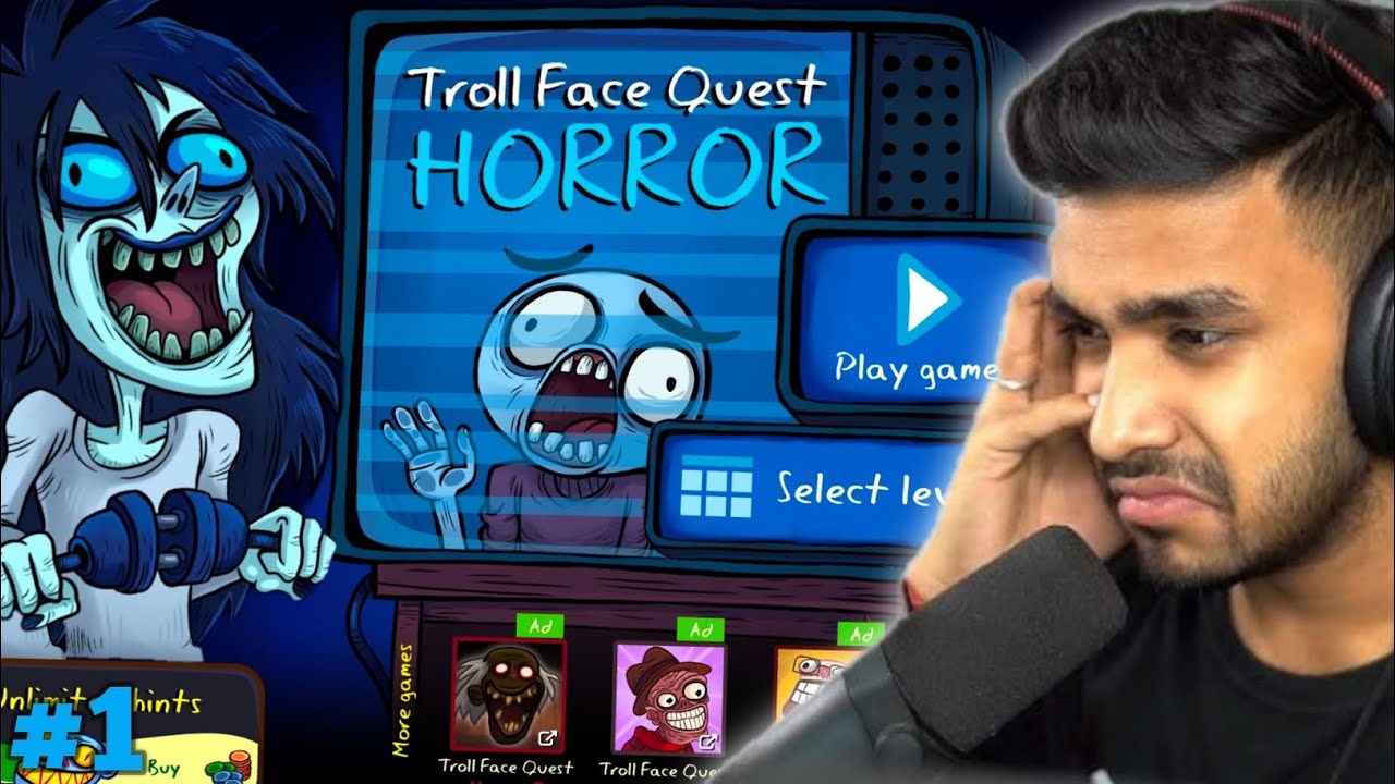 THE WEIRDEST HORROR GAME I'VE PLAYED | TROLL FACE QUEST HORROR - YouTube