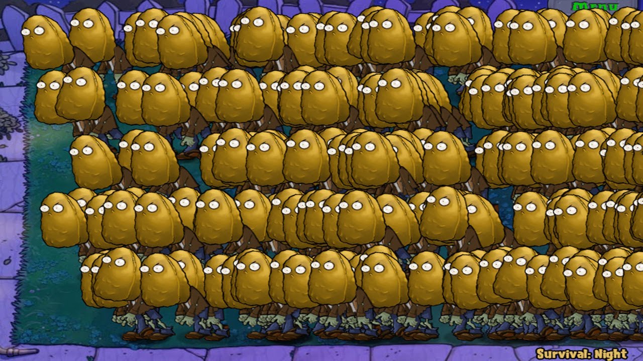 Plant vs zombie pvz hack a totally nuts battle being attacked by a ...