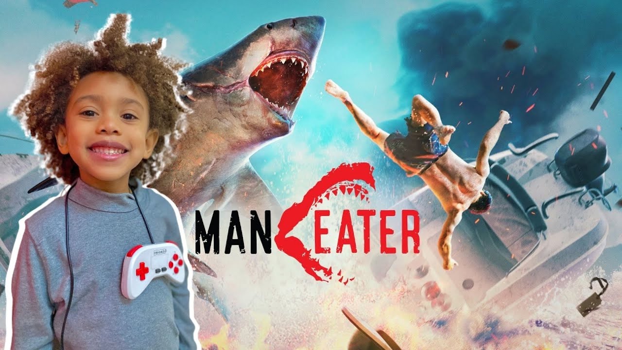Shark time! We eat them all up! (Man Eater game play) - YouTube