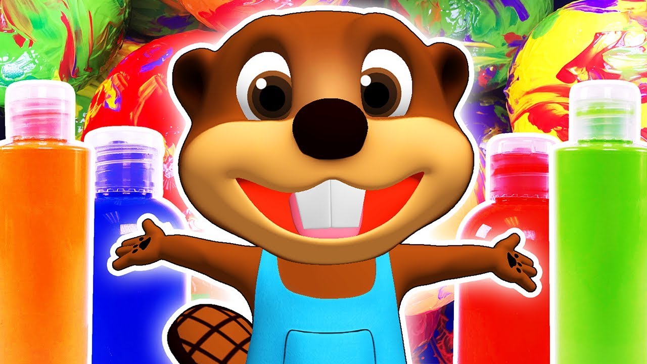 Learn Colors with Paint & Ball Pit for Children | Sing ABC Songs ...