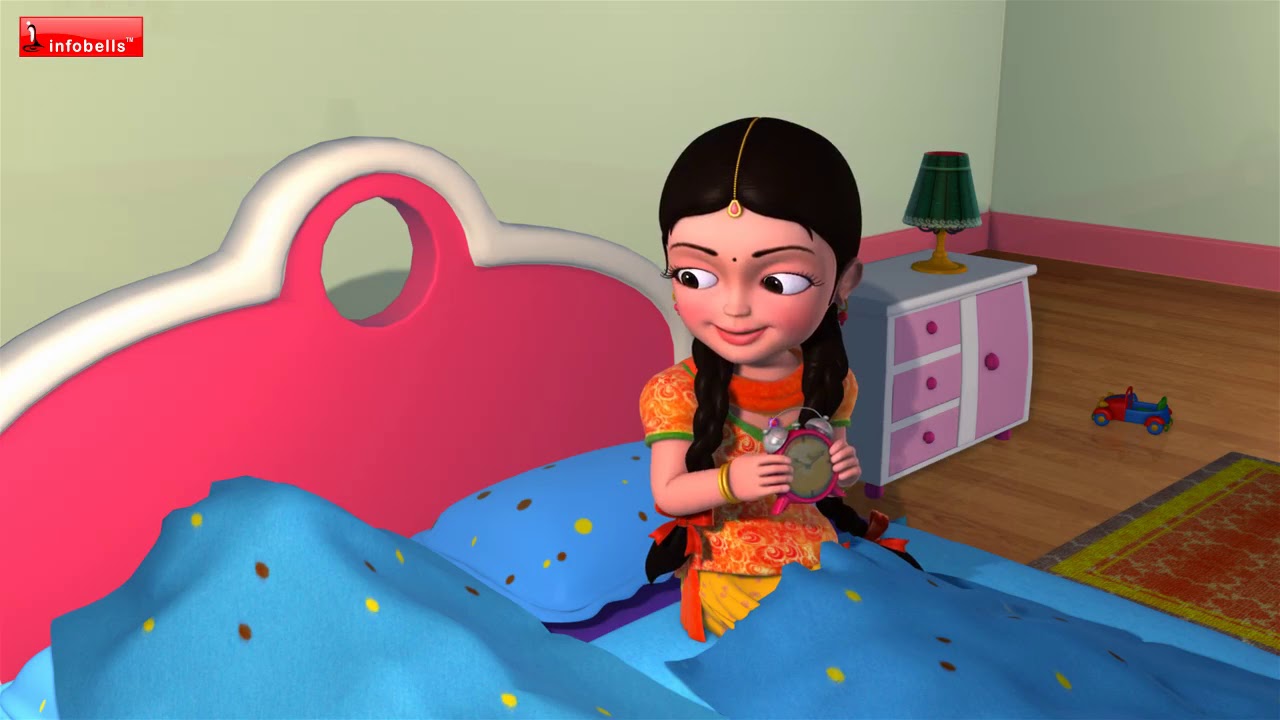 Getting Ready for School Hindi Rhymes for Children Infobells - YouTube
