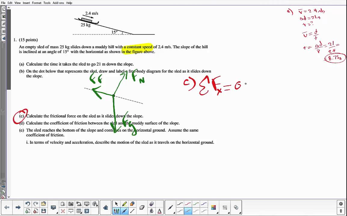 AP Physics FR 2007 #1 - YouTube