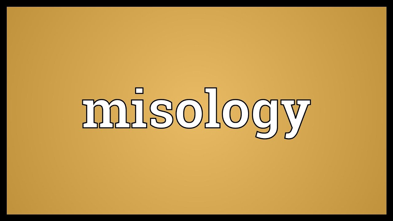 Misology Meaning - YouTube