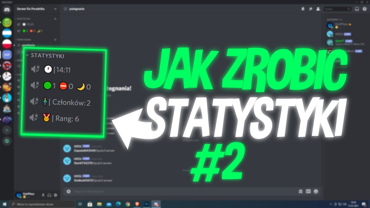 Jak zrobić statystyki w StatBot na Discord - Discord Poradnik #4 - YouTube