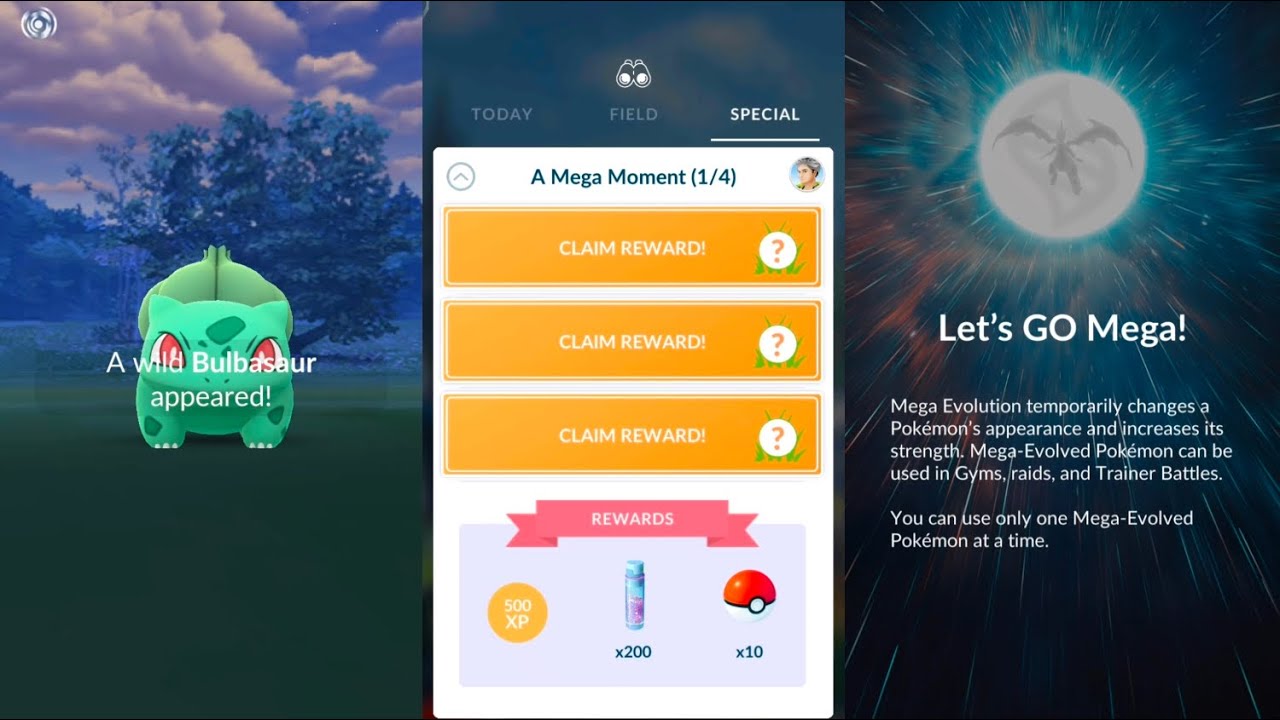 A Mega Moment | New Special Research In Pokemon Go | Yagnik009 - YouTube