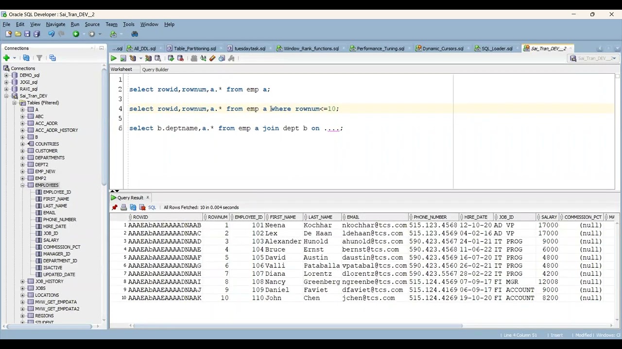 RowID And Rownum In Oracle With Realtime Examples YouTube RowID And Rownum In Oracle With Realtime Examples YouTube