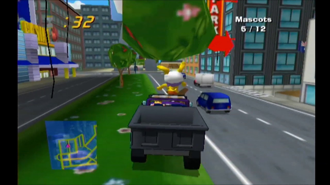 The Simpsons Road Rage - Mission Mode - "Barney's Rage" - YouTube
