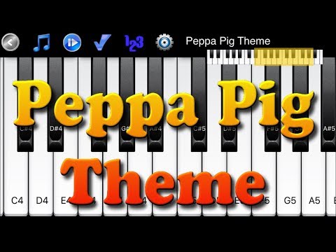 How to Play on Piano - Peppa Pig Theme - Piano Melody - YouTube