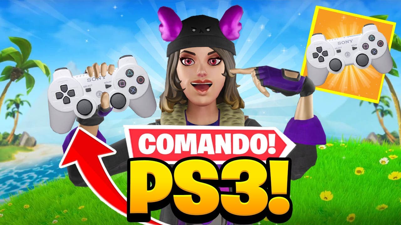 JOGAR FORTNITE NO COMANDO DA PS3 É FIXE! 👍 - YouTube