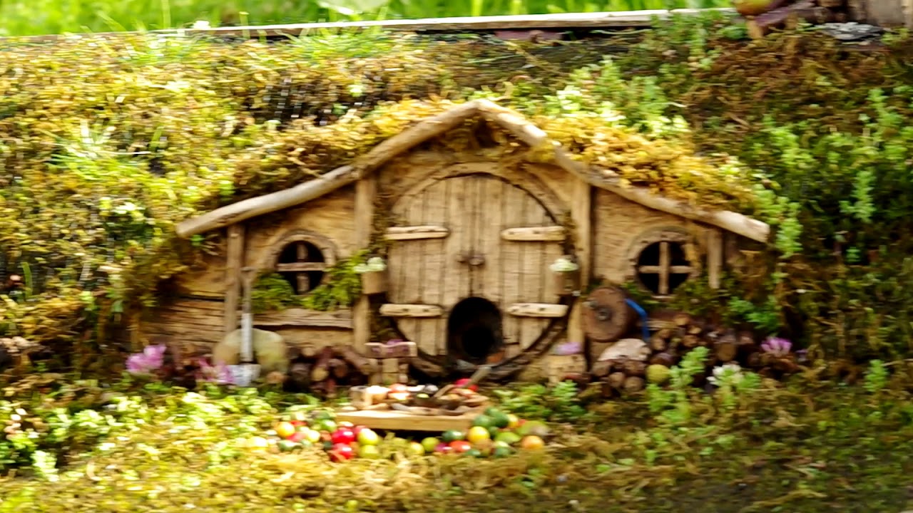 George the Mouse in a Log pile House - the mouse village - YouTube
