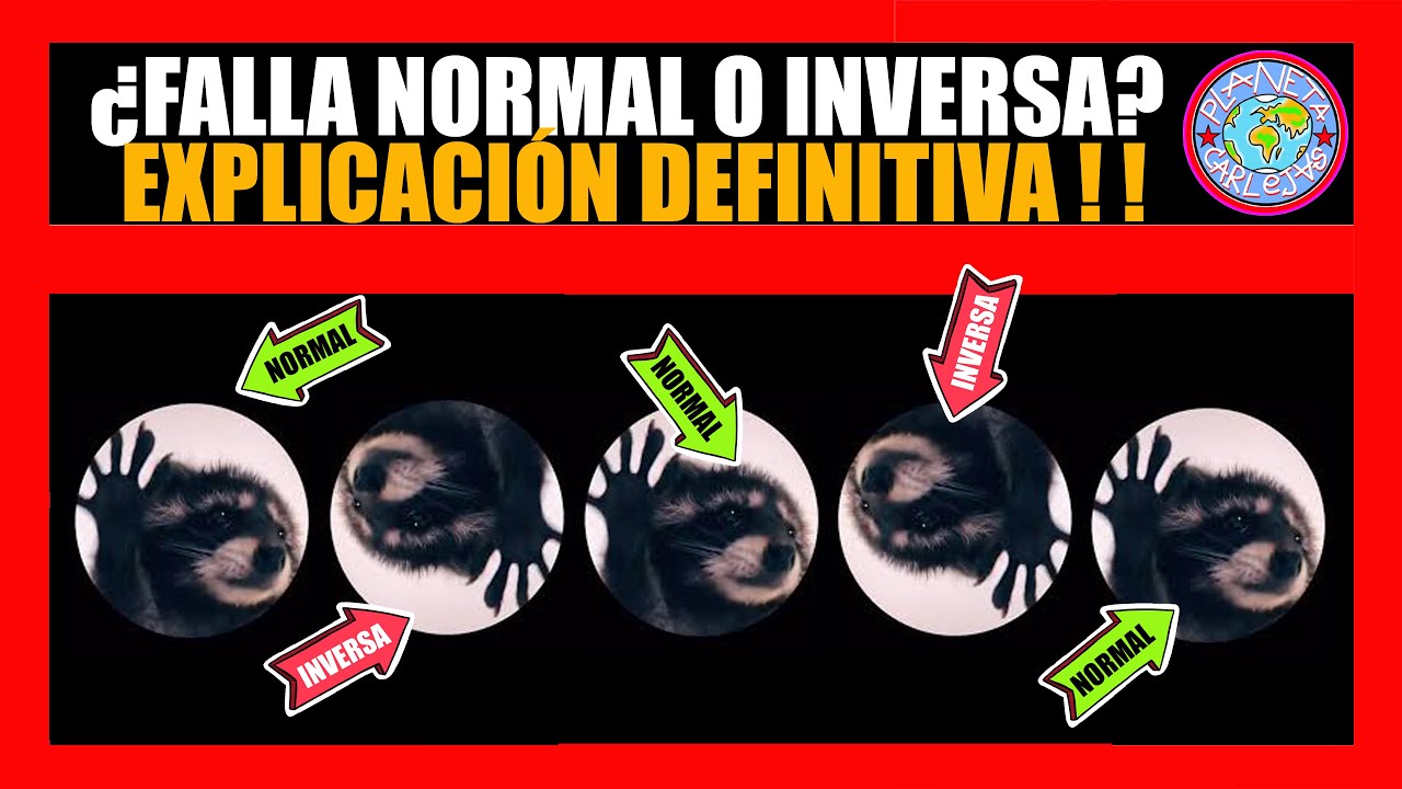 FALLA NORMAL O INVERSA (EXPLICACION DEFINITIVA) - YouTube