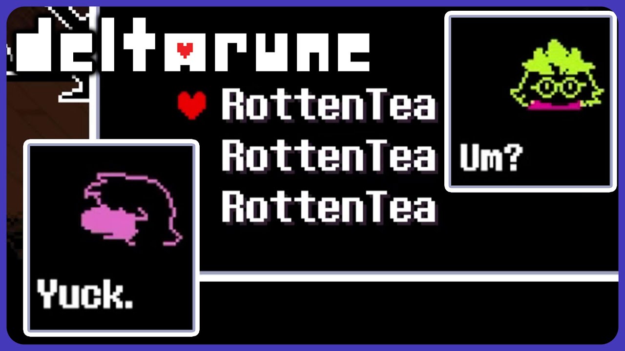 Susie and Ralsei reaction to drinking Rotten Tea - Deltarune Chapter 3 ...