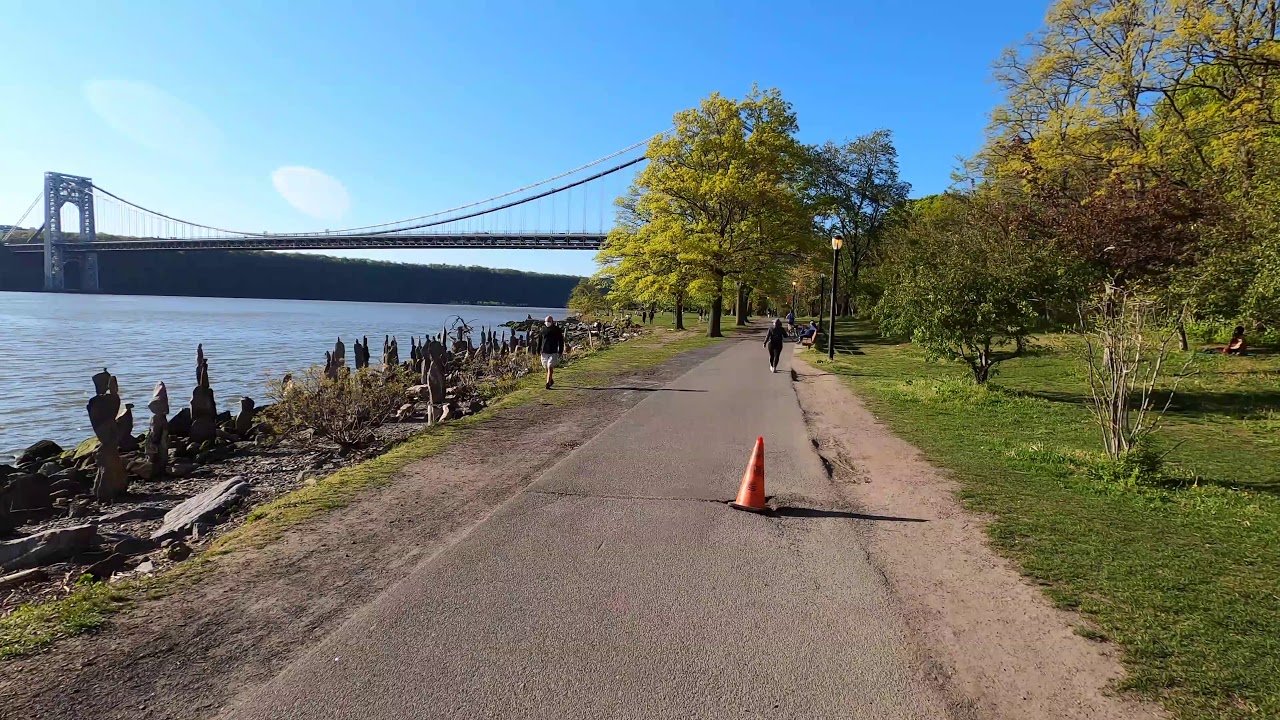 ⁴ᴷ⁶⁰ Cycling NYC (Narrated) : Hudson River Greenway to Inwood ...