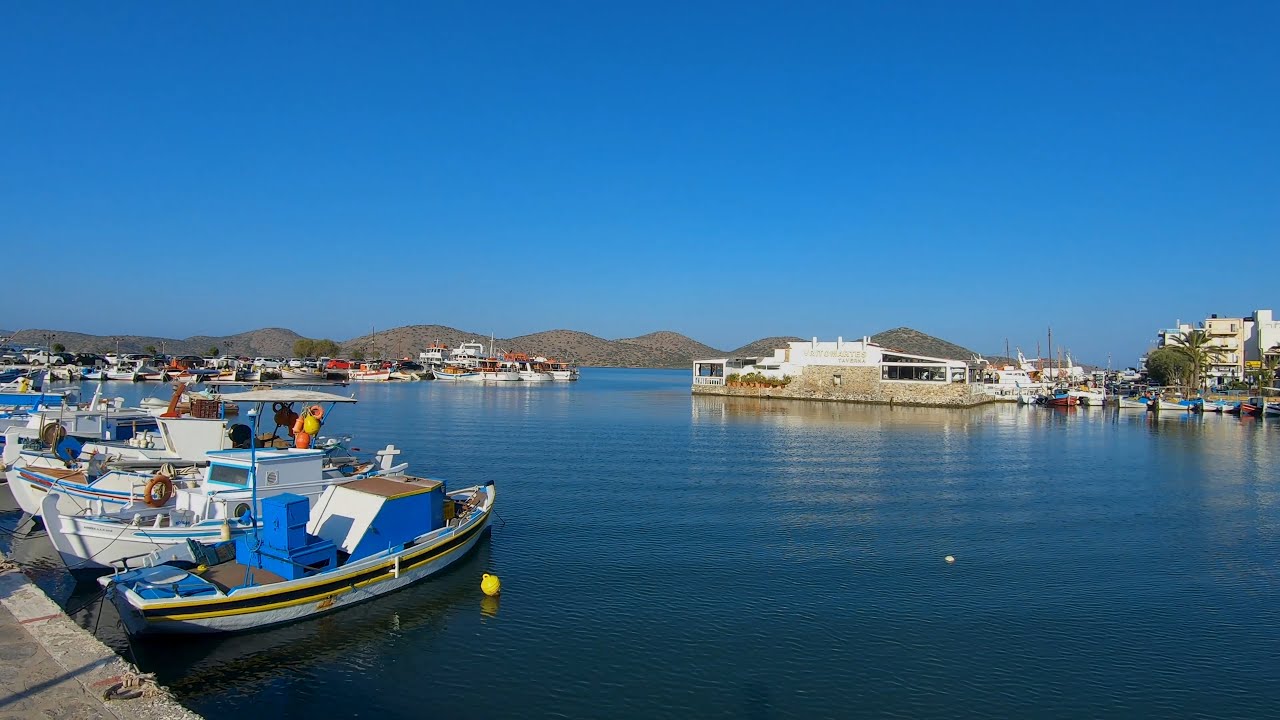 Walking in Elounda, Crete ☀️| Greece - 4K60 - YouTube