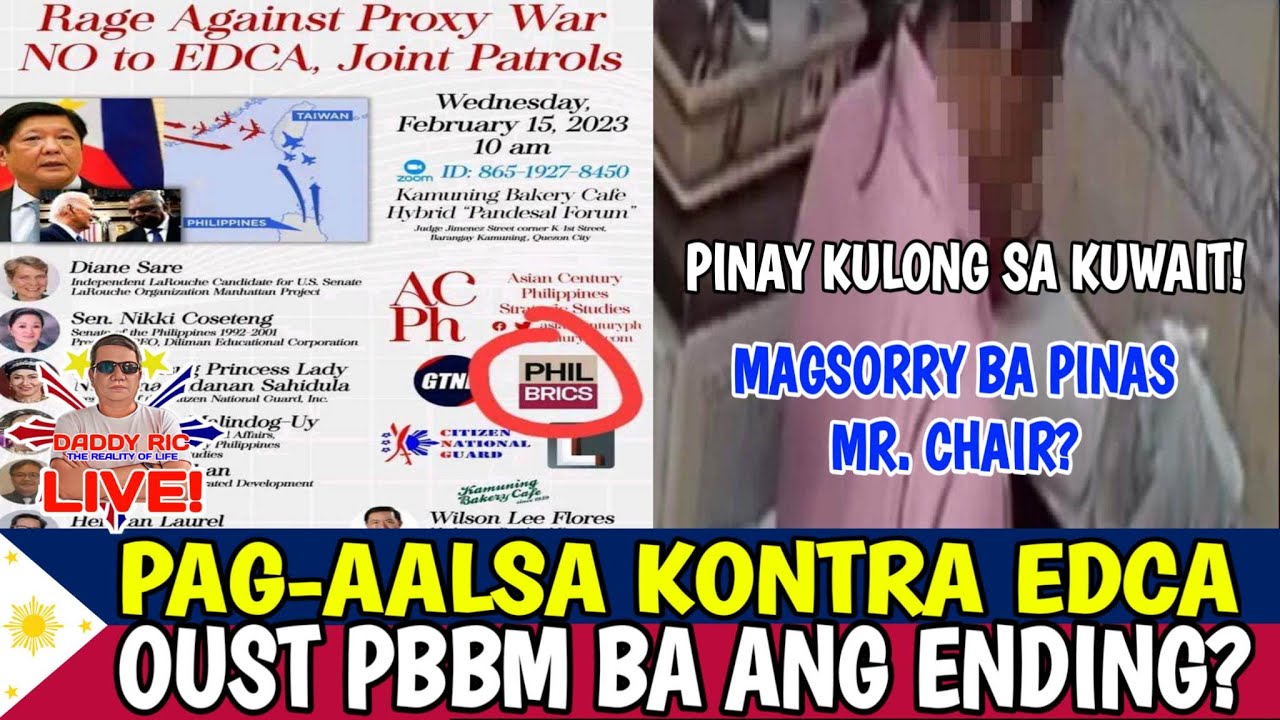 OUST PBBM BA ANG ENDING NG "NO TO EDCA PATROL?", PINAS MAGSORRY BA SA ...