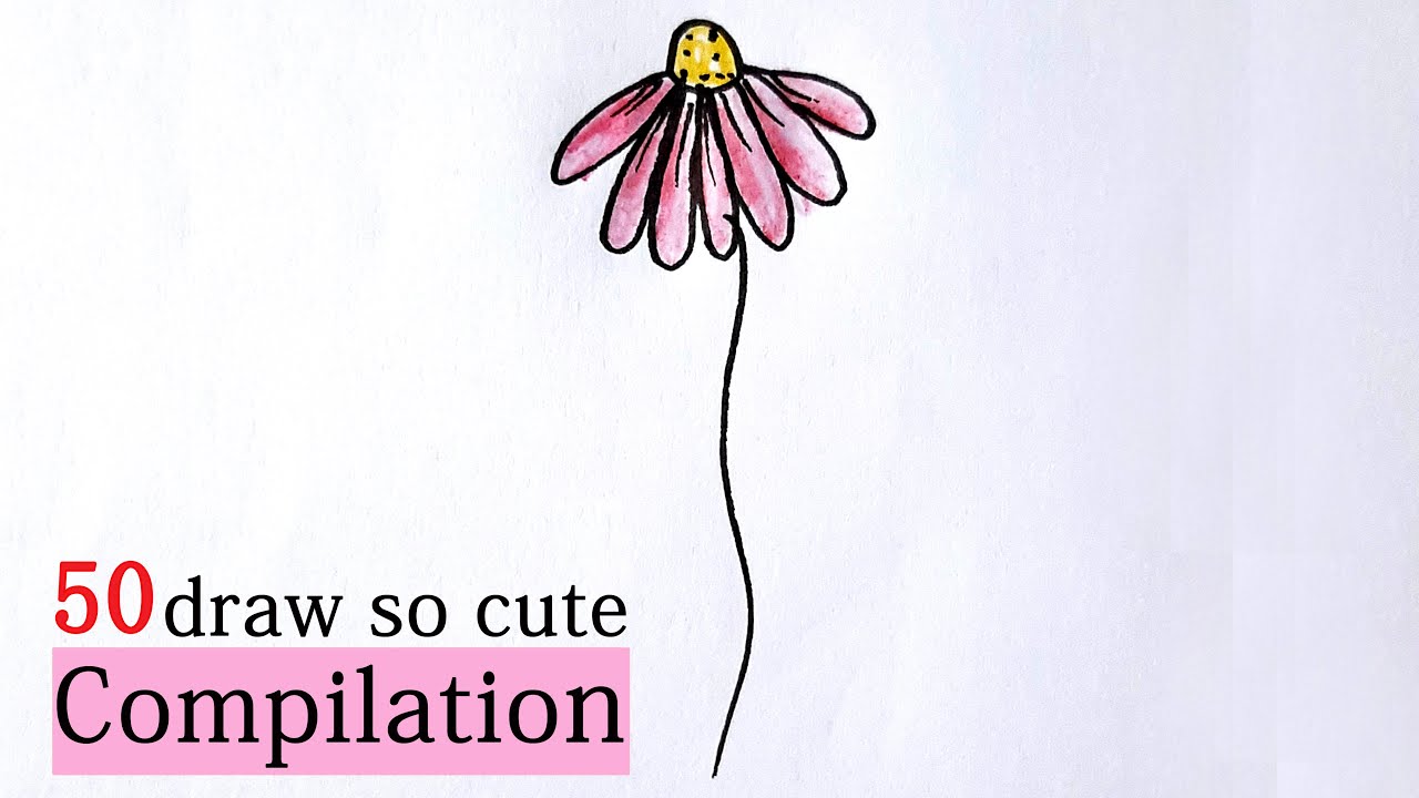 50 Draw so cute compilation - YouTube