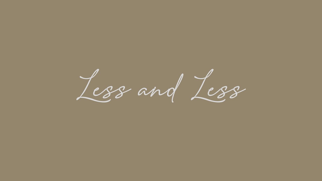 Less and Less - Matt Maltese (Lyrics Video) - YouTube