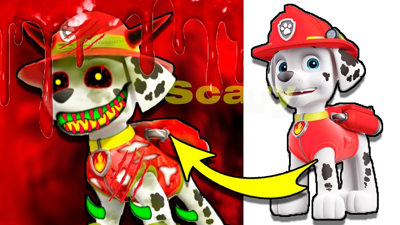 Paw Patrol Horror Version Art | Scary Version - YouTube