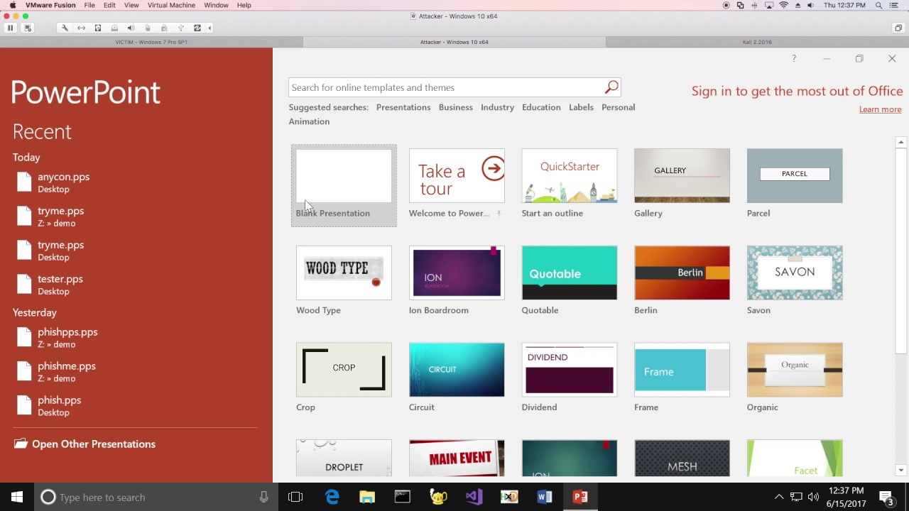 MS PowerPoint Mouseover Action to MSF HTTPS Meterpreter - YouTube