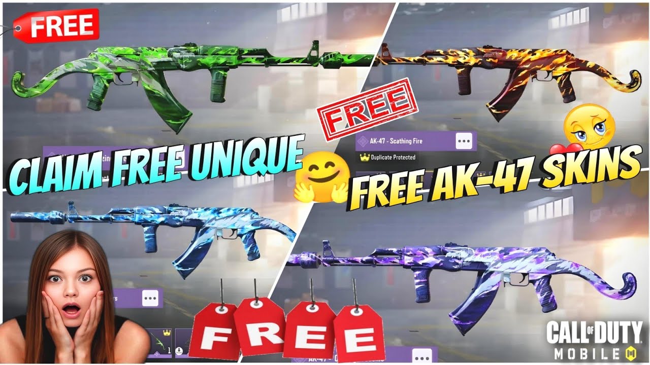 🤯Claim Free & Paid Unique so Amazing AK47 Skin | Cod Mobile Season 6 ...