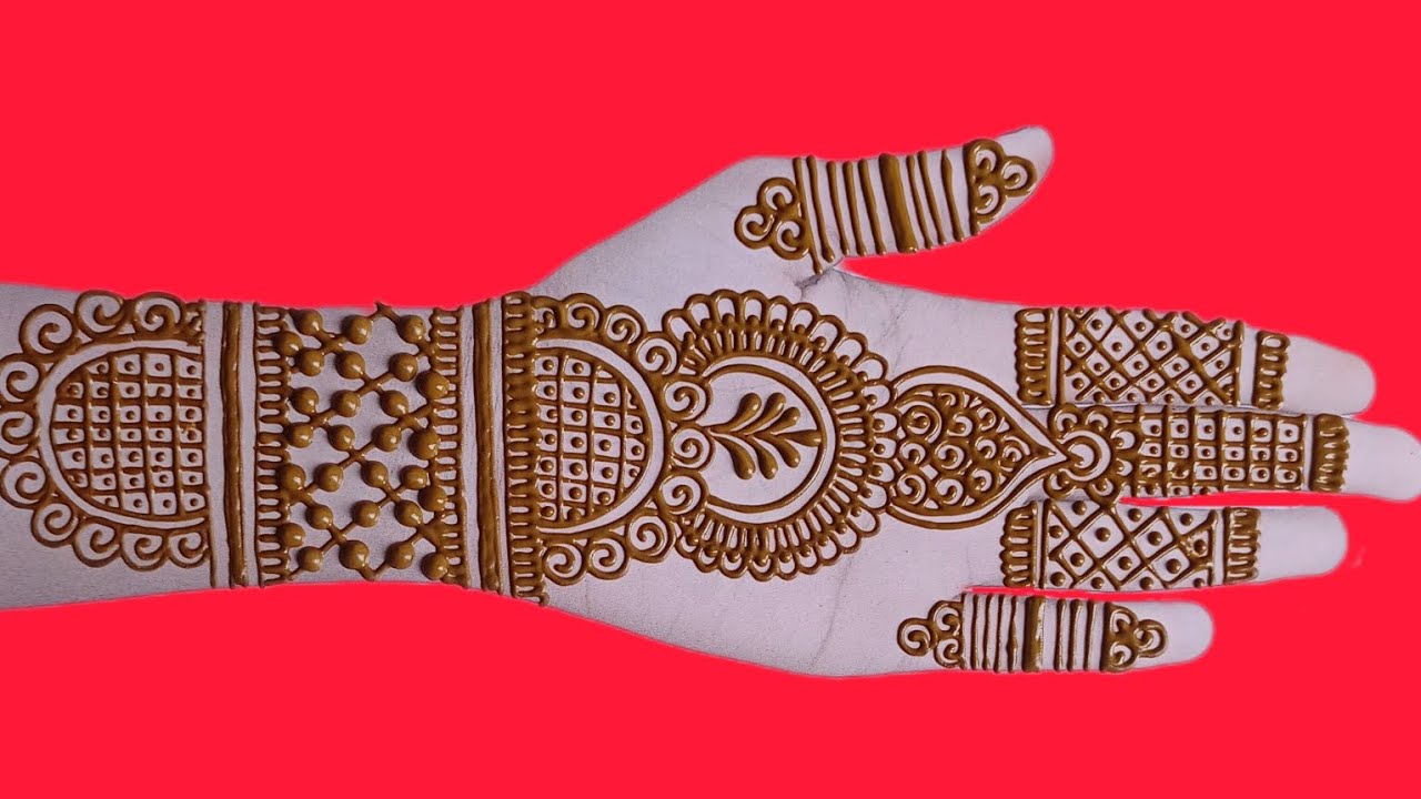 New easy stylish mehndi design | Simple mehndi design | Sundar mehandi ...