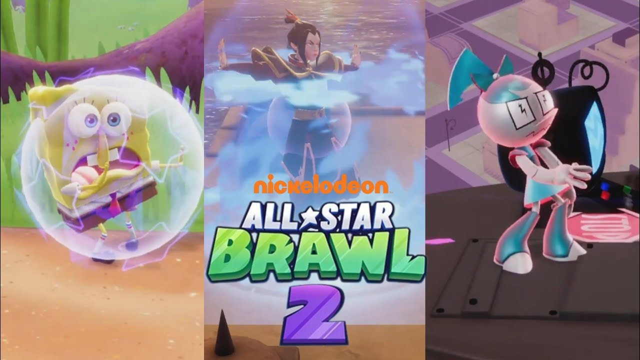 All Blocking and Shield Break Animations in Nickelodeon All-Star Brawl ...
