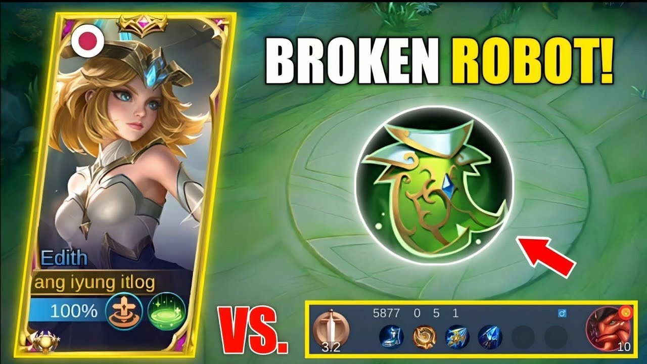EDITH VS BANE (EXP LANE)!! 100% BROKEN ROBOT - Edith Full Damage - MLBB ...