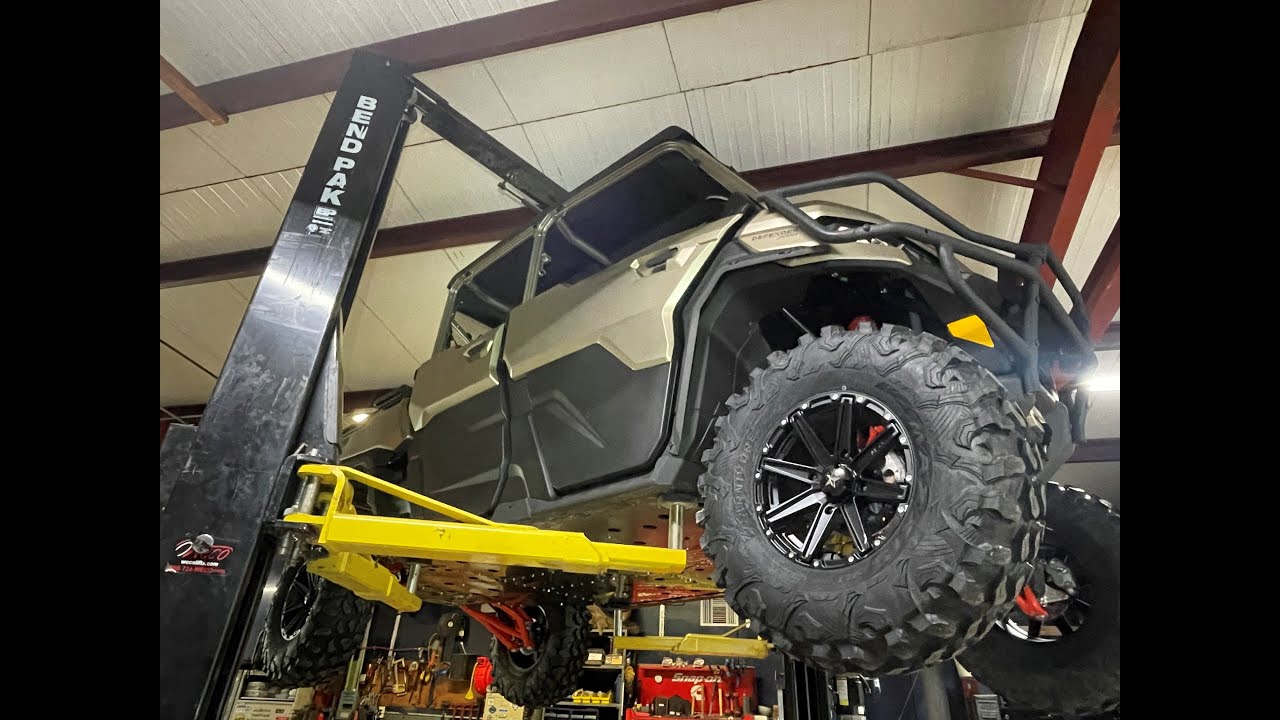 Can Am Defender Factory Skid Plate Improvement - YouTube