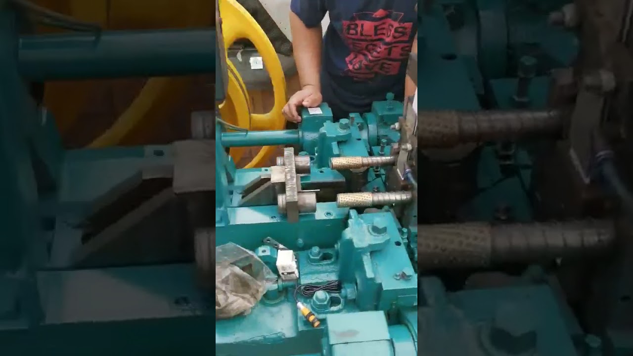 non perforated stickup insulation pin making machine - YouTube