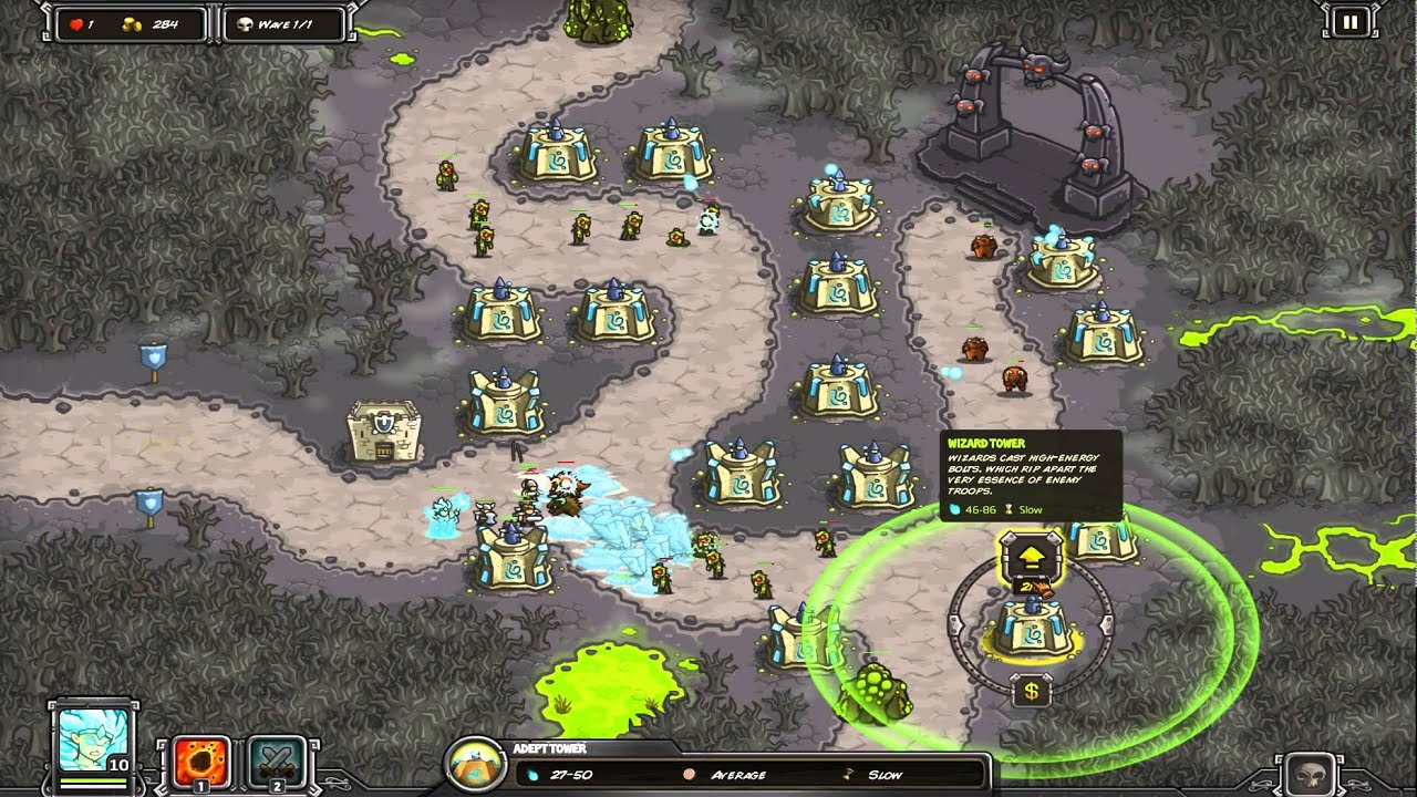 Kingdom Rush - rotten forest - iron - hard - YouTube