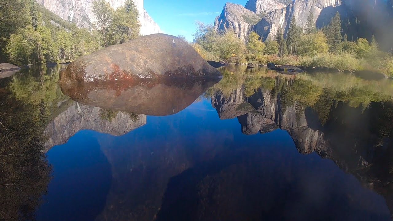 How it Looks Underwater at Valley View in Yosemite National Park - YouTube