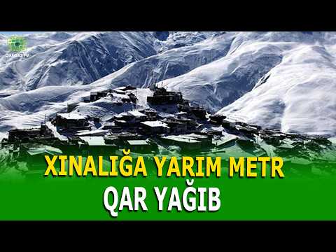 QUBAYA YAĞAN GÜCLÜ QAR ÇƏTİNLİKLƏR YARATDI