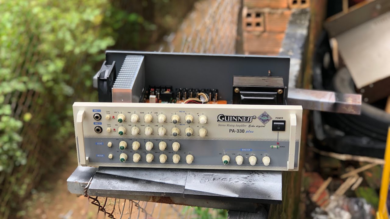 Ampli Guinness PA-330 plus đời 2006 sản xuất tại Hàn Quốc. Máy rin rất ...