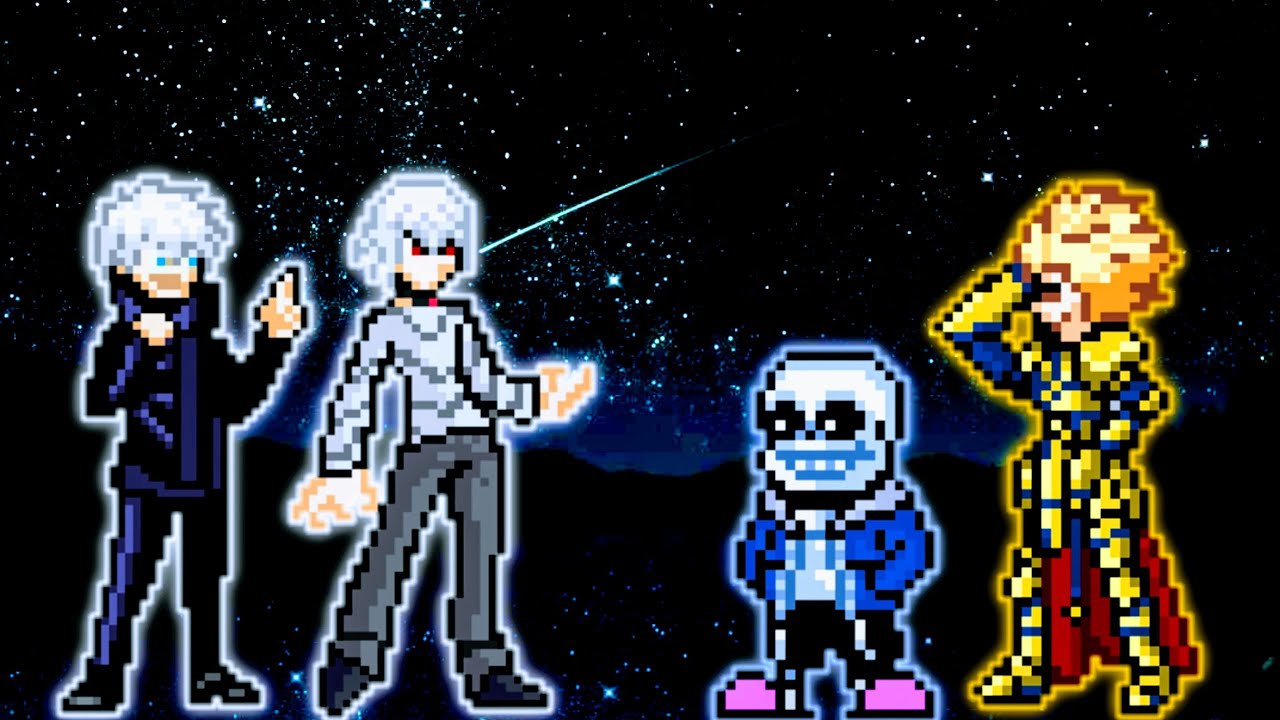 Satarou Gojo V7 & Accelerator V2 OP VS Sans V2 & Gilgamesh OP in Jump ...