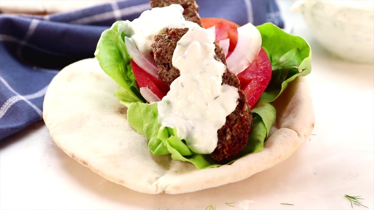 Beef Gyros with Authentic Greek Tzatziki Sauce Recipe - YouTube