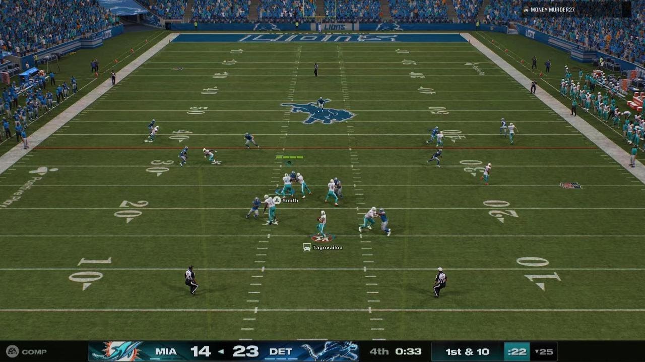 Madden 25 Interception + Double Lateral Touchdown as Lions - YouTube