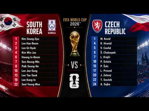 South Korea VS Czech Republic - 2026 FIFA World Cup - BBC Radio 5 Live Commentary