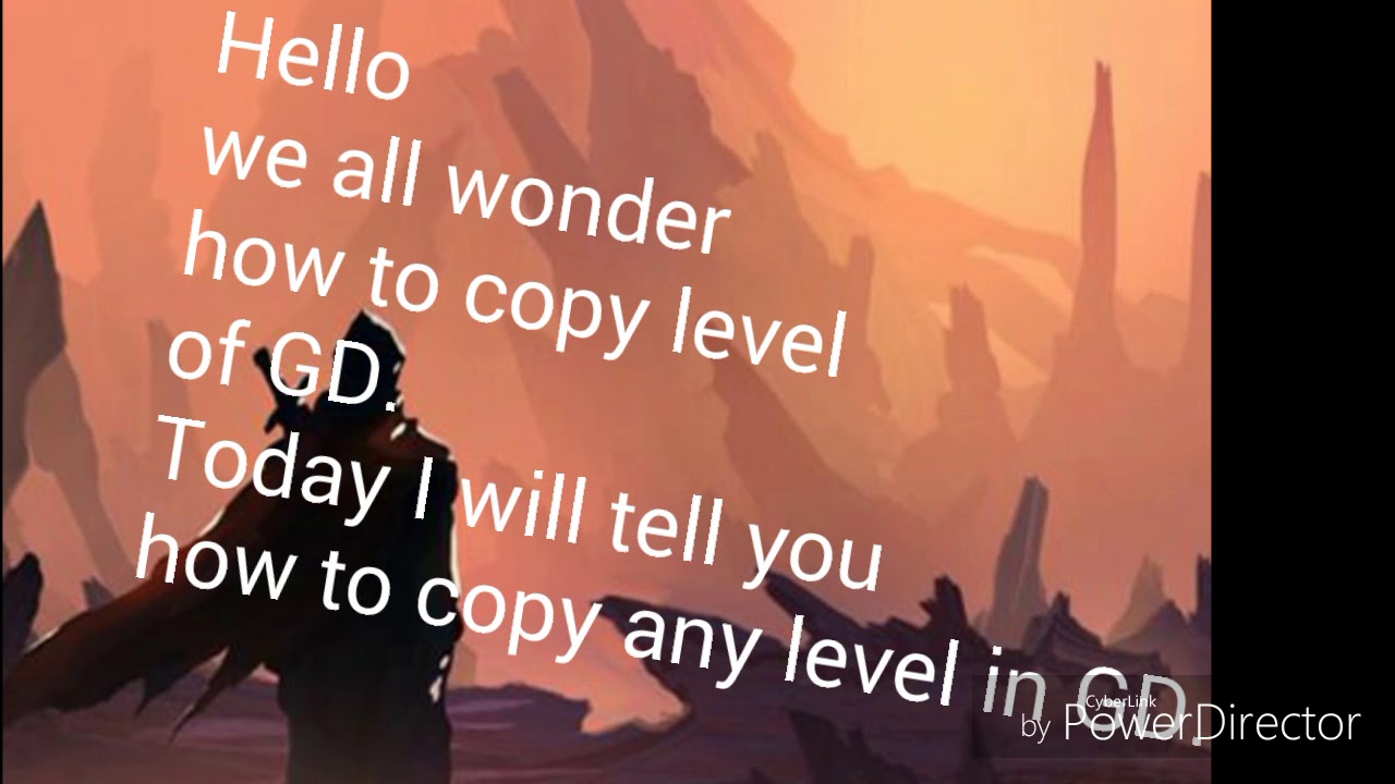 Tutorial how to copy level in the GD - YouTube