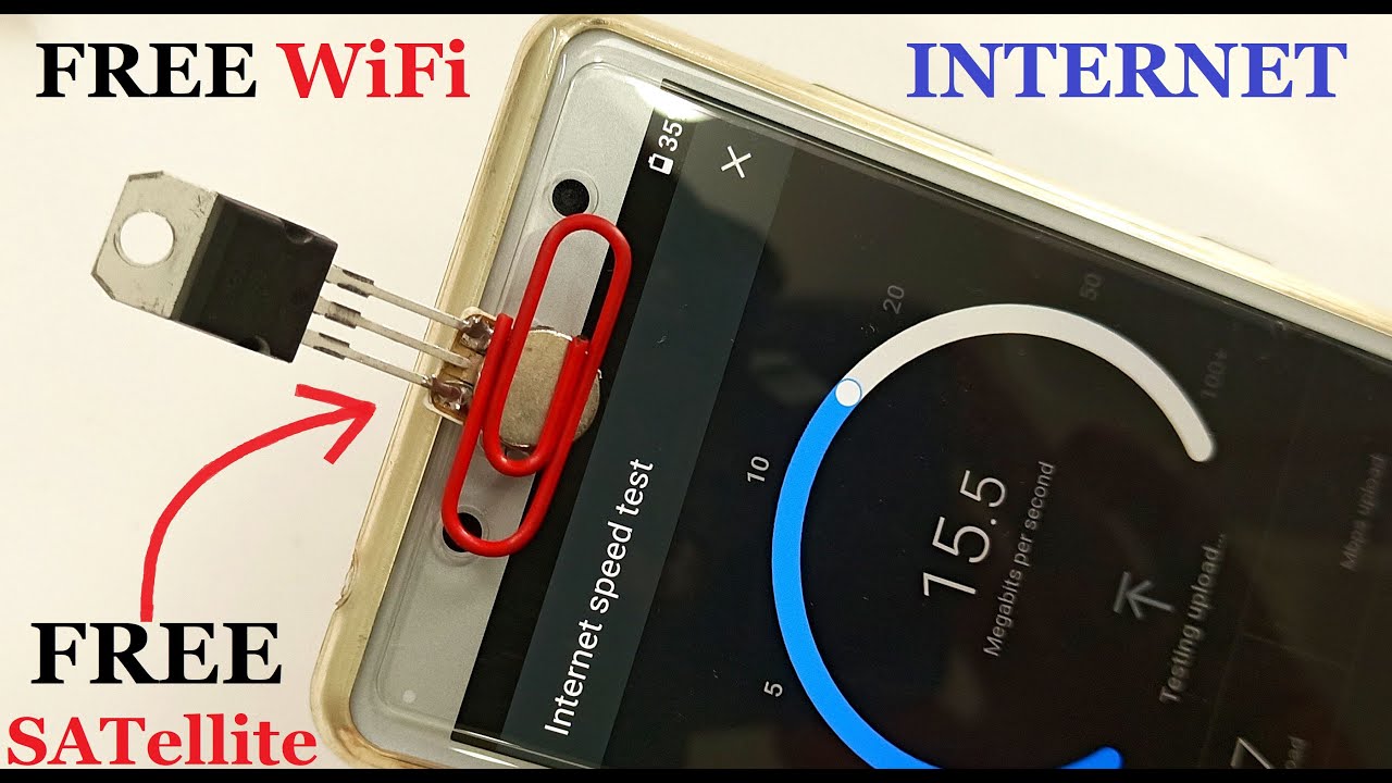 how get wifi unlimited satellite internet at home free - YouTube